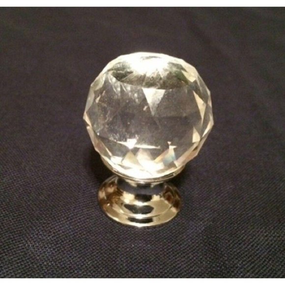 IWGAC | Accents | One Large 1 14 Wide Rounded Crystal Drawer Pulls One ...